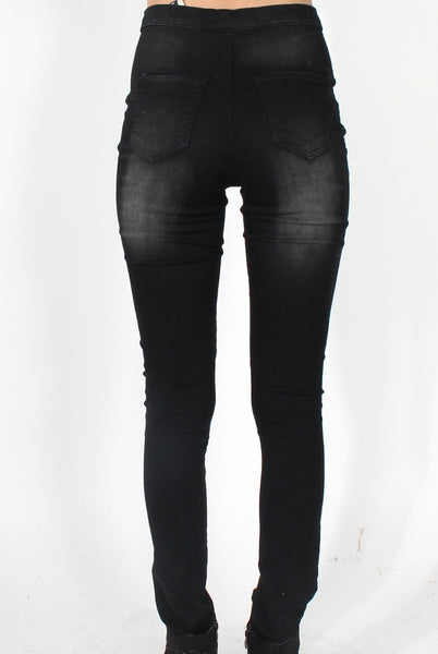 Caprice Black High Waisted Jeans – Rebellious Fashion