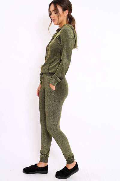 Gold Metallic Tracksuit - Sinead – Rebellious Fashion
